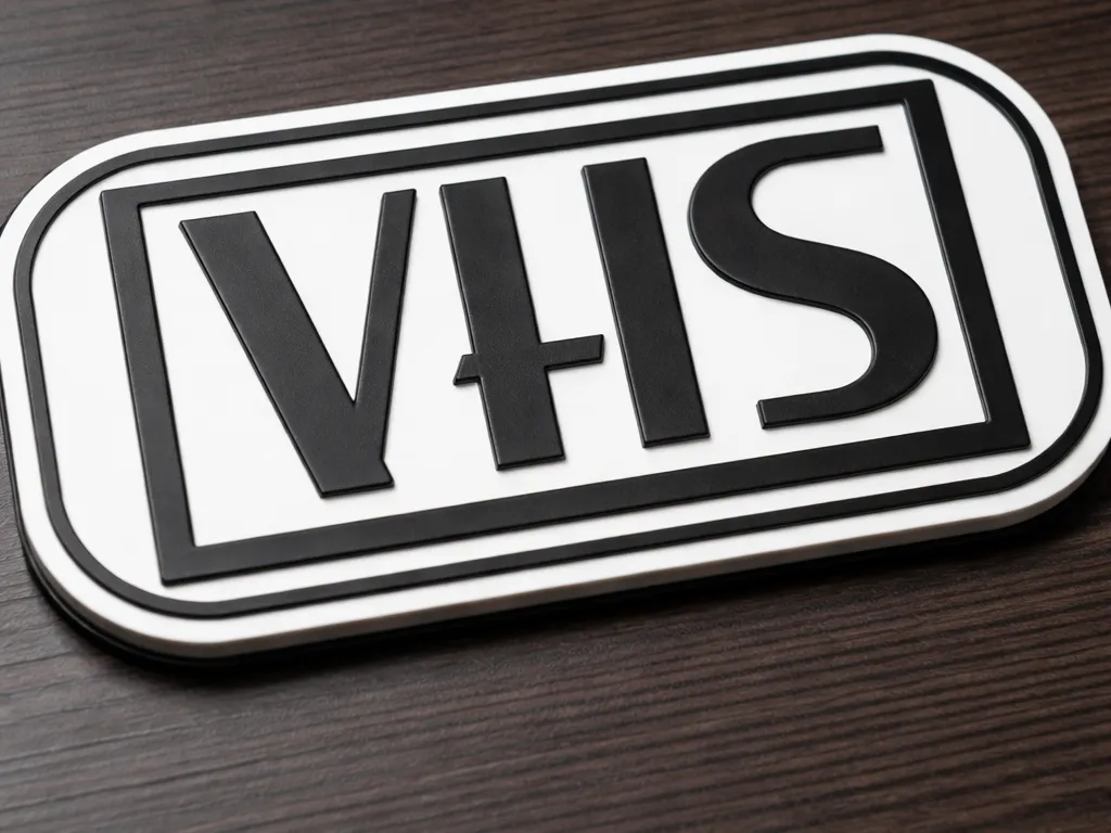 VHS Logo - Free 3D Print Model - MakerWorld