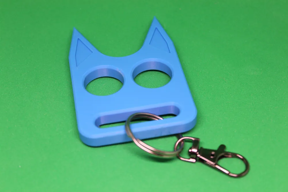 Cat Ear Self-Defense Keychain by Dizzy MakerWorld: Download Free 3D Models