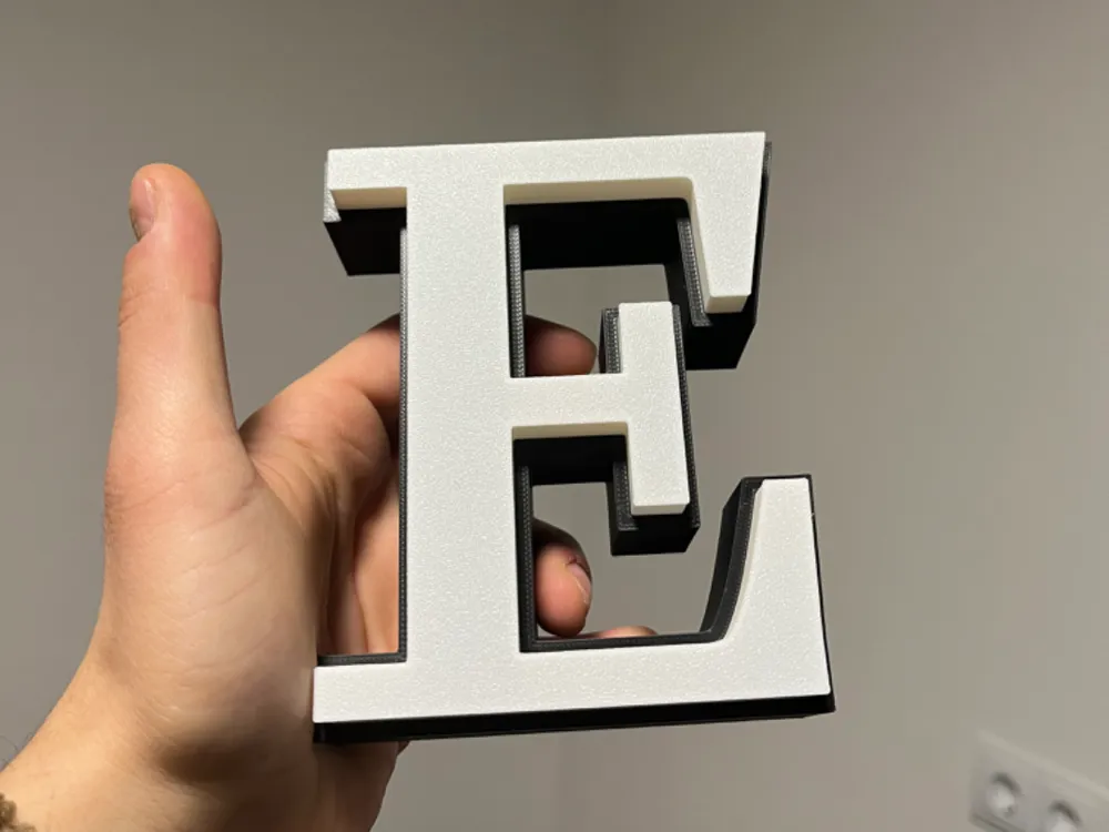 Letter E for LED signs by amore - MakerWorld