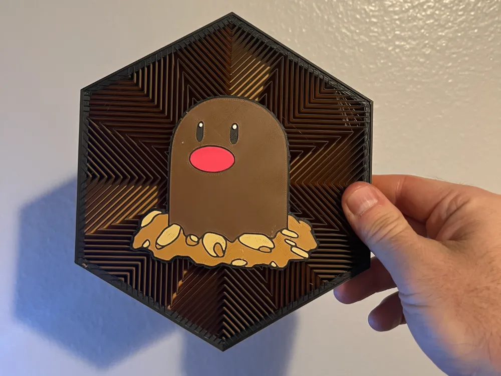 50 Diglett Hex Art by Laced Up Prints - MakerWorld