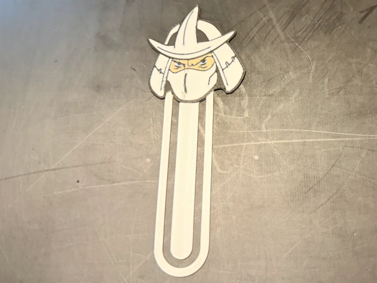 Teenage Mutant Ninja Turtles Shredder Bookmark - Free 3D Print Model ...