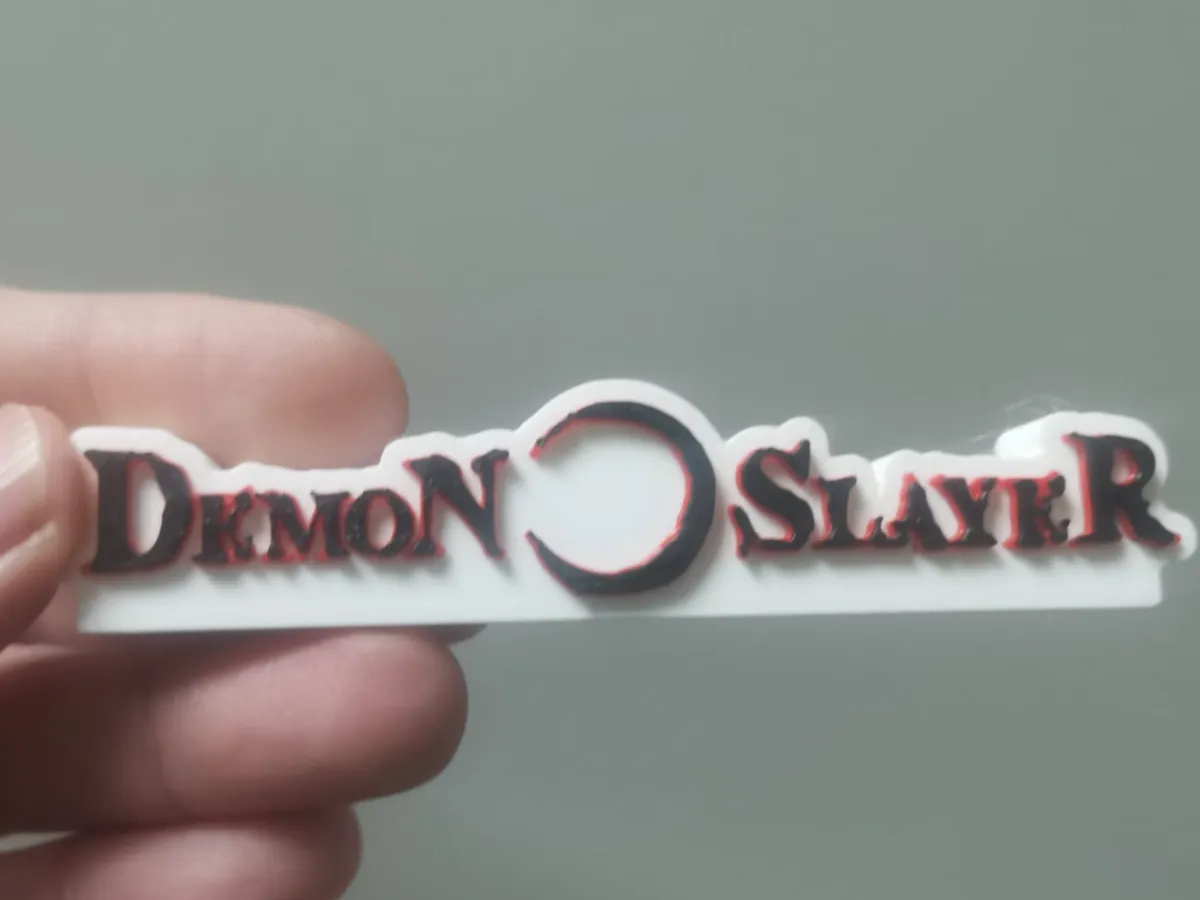 Demon slayer logo recto - Free 3D Print Model - MakerWorld