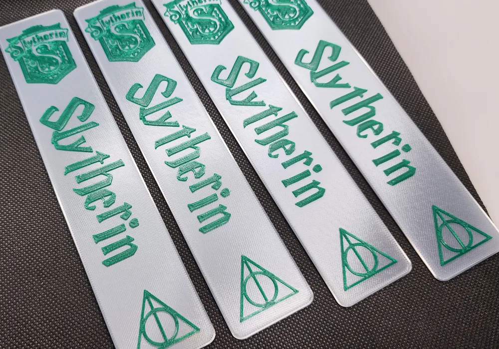 Harry Potter House Bookmarks 2 Color by Triple G Workshop - MakerWorld
