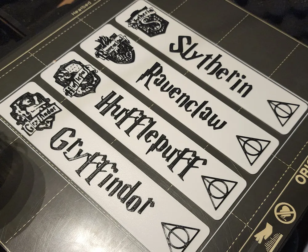 Harry Potter House Bookmarks 2 Color by Triple G Workshop MakerWorld ...