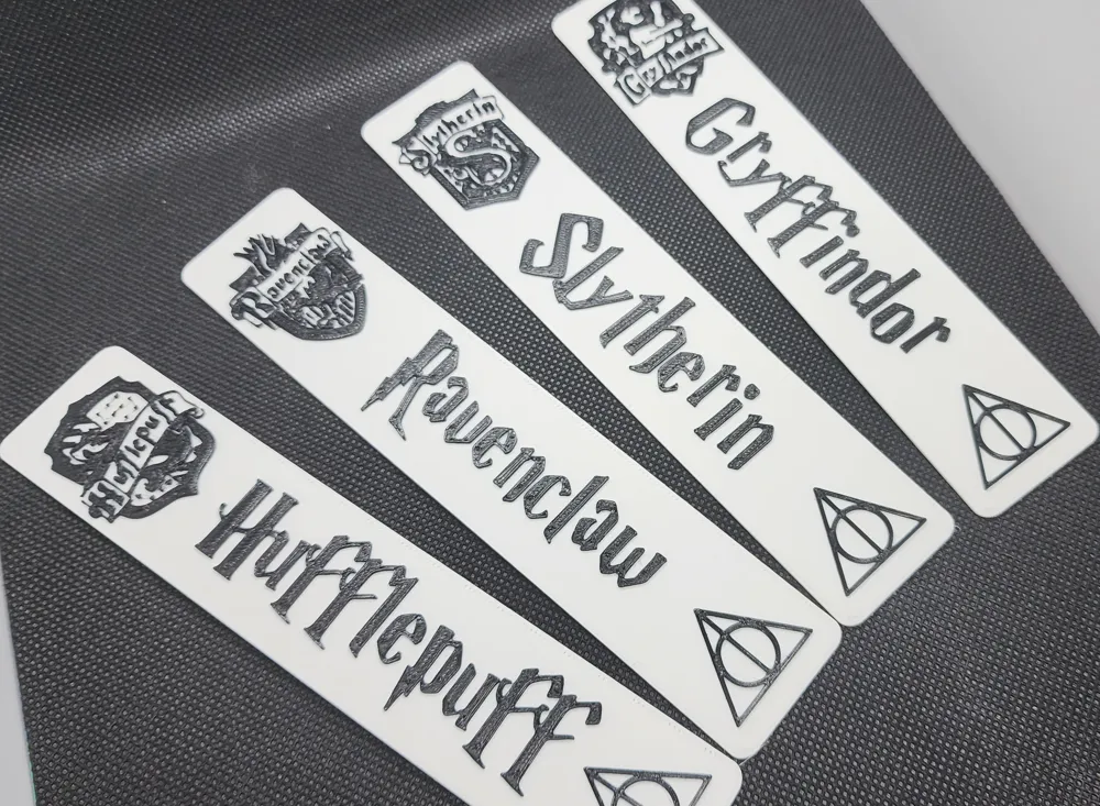 Harry Potter House Bookmarks 2 Color - Free 3D Print Model - MakerWorld