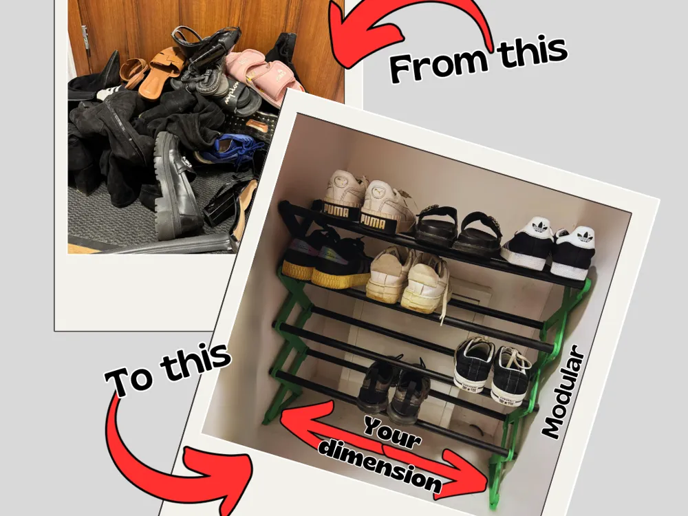 Modular shoe rack by jakub.rogoolski - MakerWorld