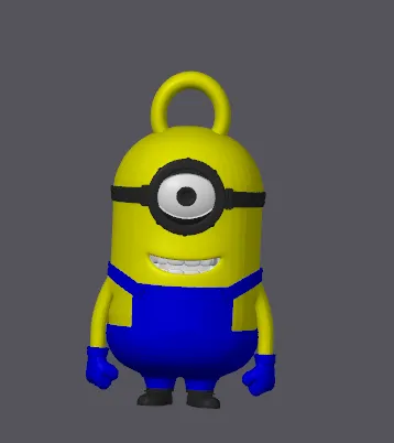 Stuart the Minion - Cute Keychain & Figure - Free 3D Print Model ...