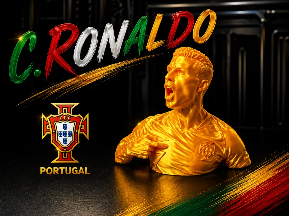 Cristiano Ronaldo CR7 World Cup Celebration - Free 3D Print Model ...