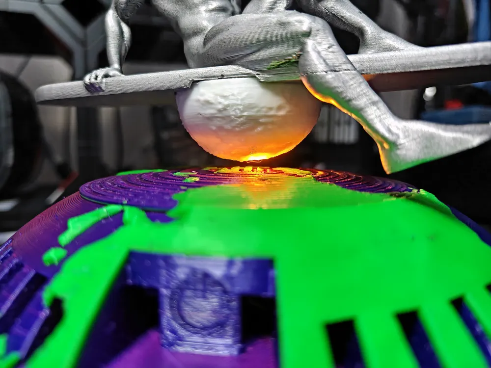 Dissappointed Silver Surfer - Levitating Magnet by fay3dlab MakerWorld ...