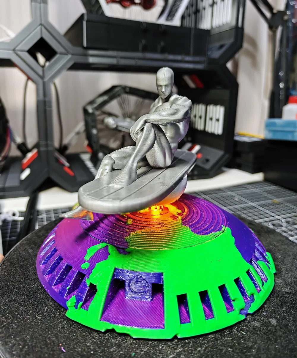 Dissappointed Silver Surfer - Levitating Magnet by fay3dlab MakerWorld ...