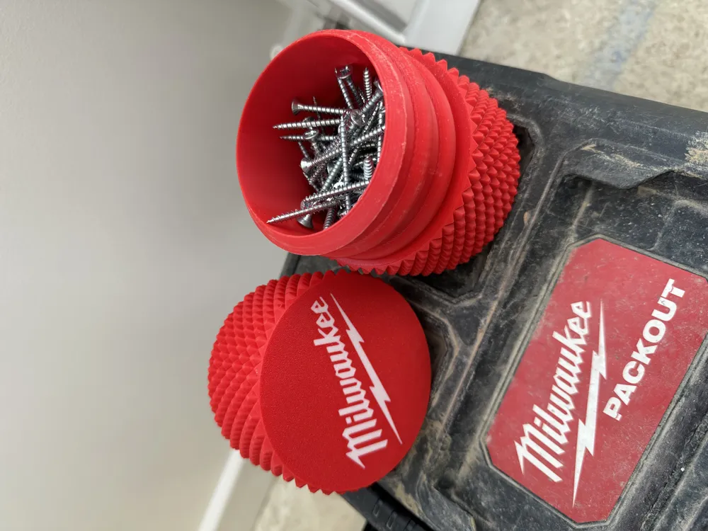 Milwaukee Threaded Container by Zap 3D MakerWorld: Download Free 3D Models