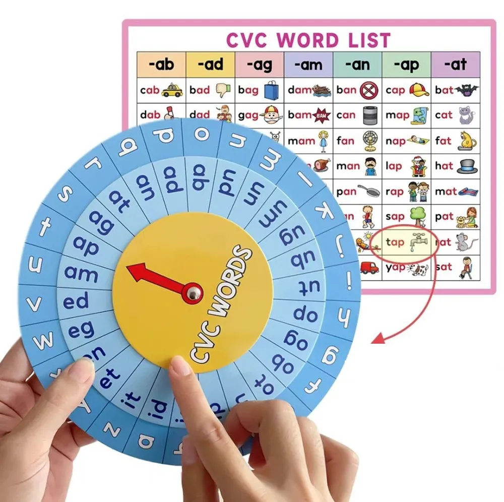 CVC Word Spinner by Wadye MakerWorld: Download Free 3D Models