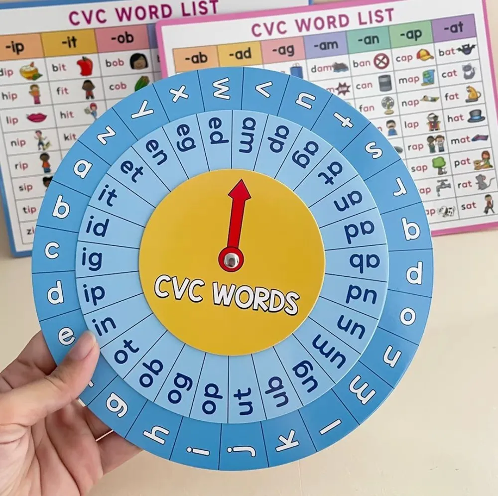 CVC Word Spinner by Wadye MakerWorld: Download Free 3D Models