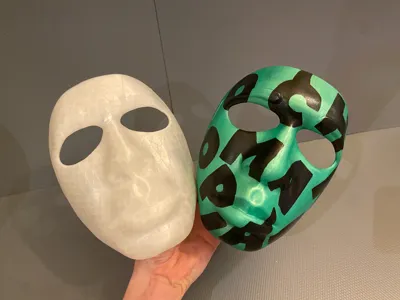 Chromakopia mask with letters of CHROMAKOPIA on it by Milton - MakerWorld