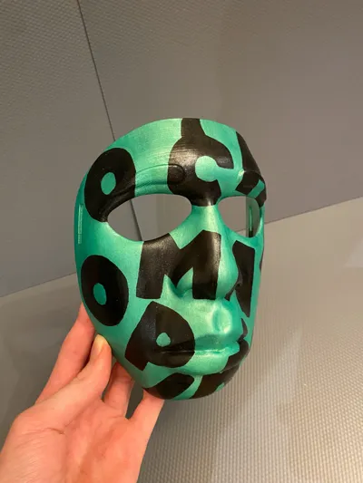 Chromakopia mask with letters of CHROMAKOPIA on it by MiltonMakerWorld ...