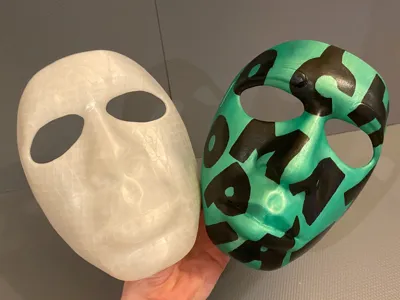 Chromakopia mask with letters of CHROMAKOPIA on it by Milton - MakerWorld