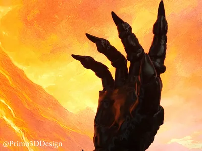 Sauron's Hand from Lord of the Rings Gamepad Stand - Free 3D Print ...