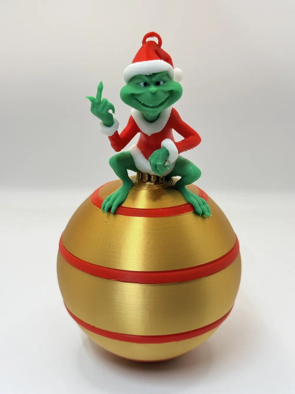 Grinch Christmas Ornament – Mischief in a Bauble by Mysstra3Dart ...