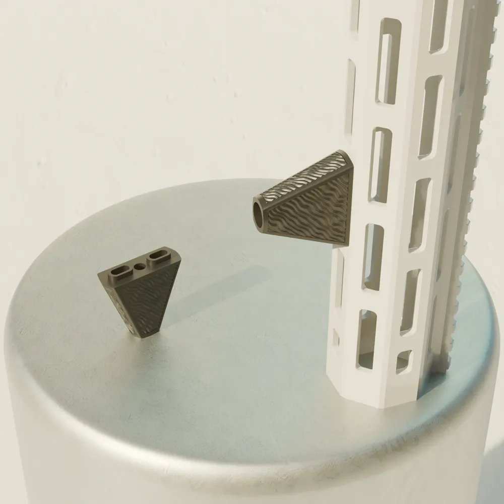 Custom Wavy Airsoft Handstop for M-LOK Handguard - Free 3D Print Model ...