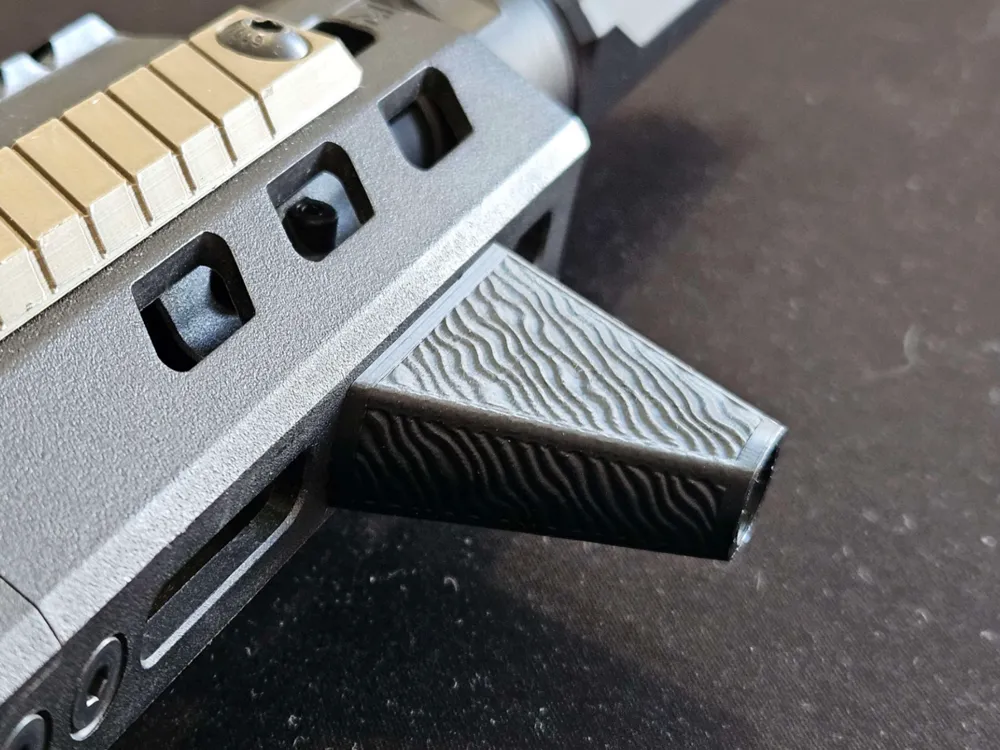 Custom Wavy Airsoft Handstop for M-LOK Handguard - Free 3D Print Model ...