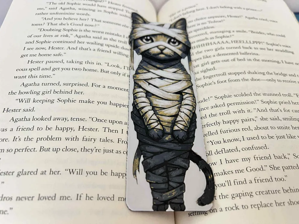 Mummy Cats - Bookmark Set by 3djd MakerWorld: Download Free 3D Models
