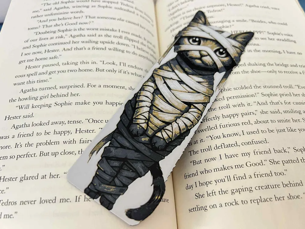 Mummy Cats - Bookmark Set by 3djd MakerWorld: Download Free 3D Models