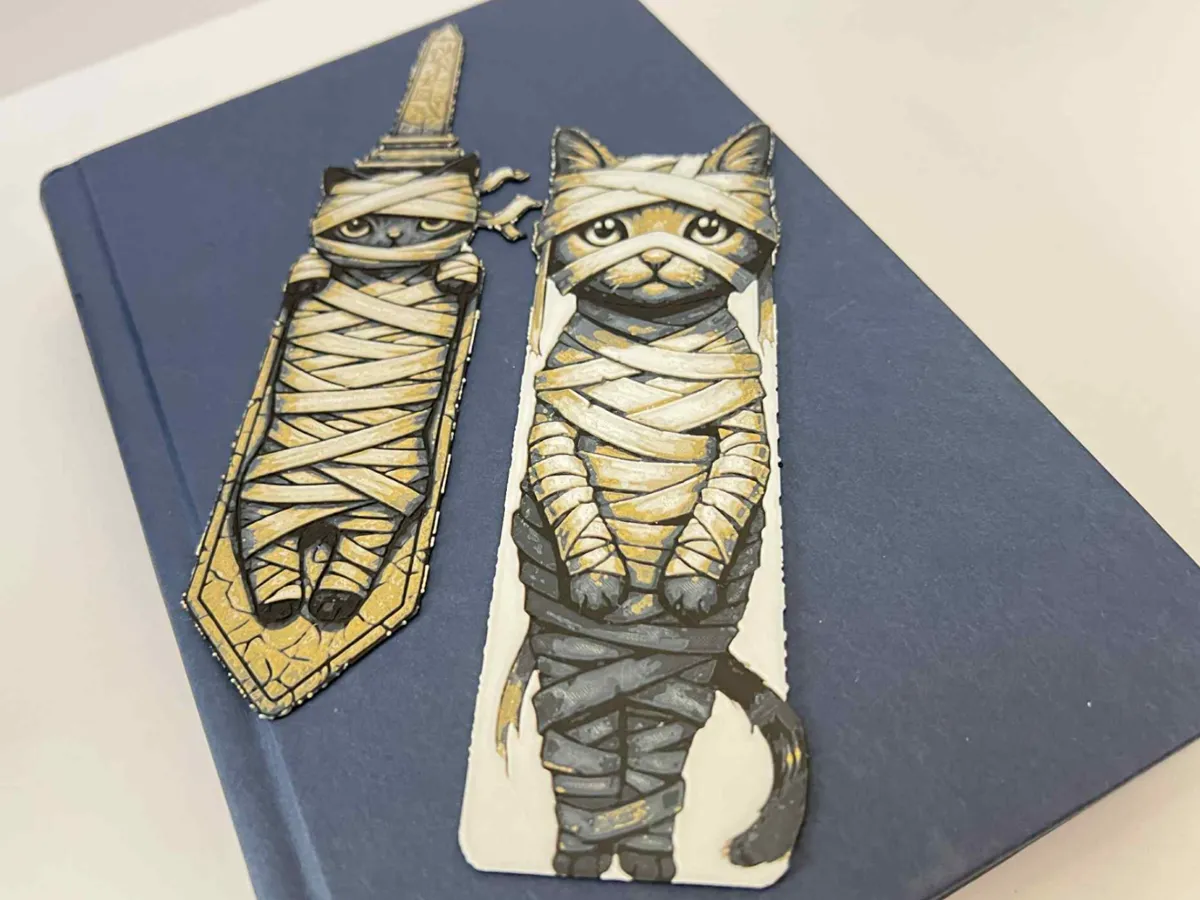 Mummy Cats - Bookmark Set - Free 3D Print Model - MakerWorld