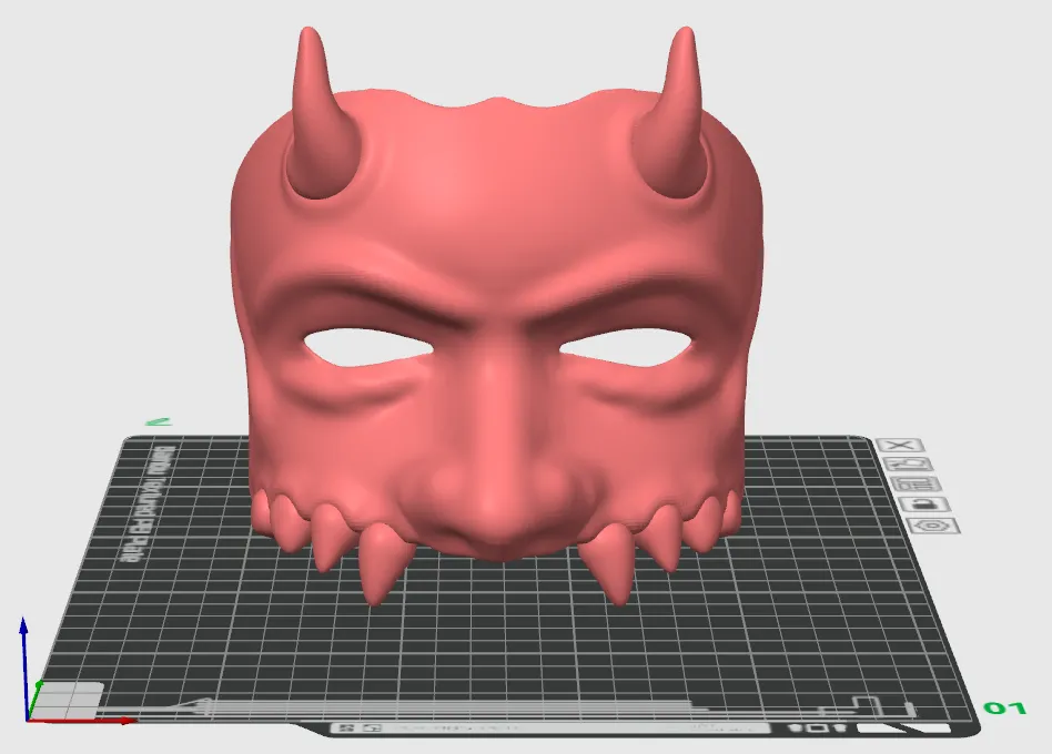 Horned masquerade mask by DED Original - MakerWorld