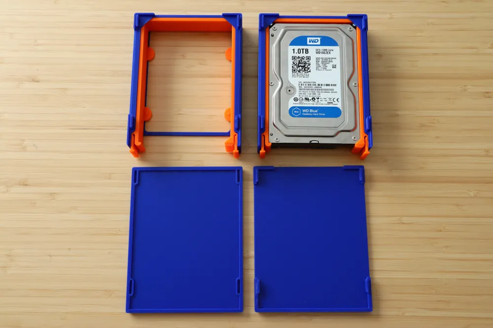 Modular Stackable 3.5" HD Enclosure - Free 3D Print Model - MakerWorld