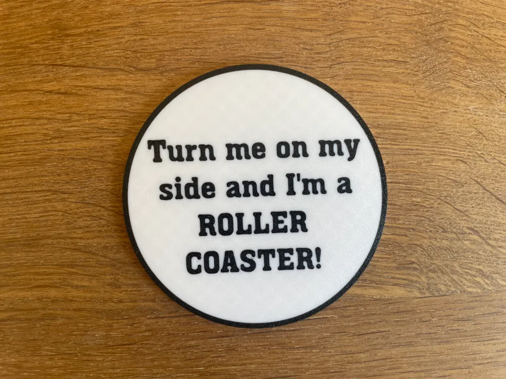 Funny Coaster / Roller Coaster / Pun / Drink / by 3D Prints This Week ...