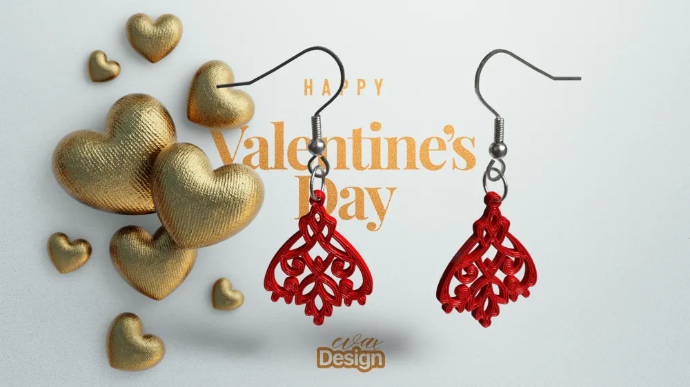 Earrings from a 3D Printer by evax design - MakerWorld
