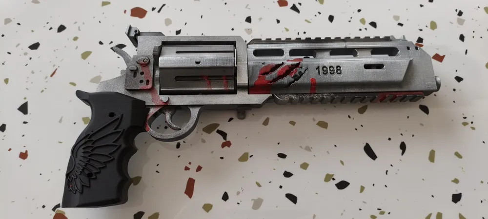 RE9 Leon S. Kennedy - Requiem Revolver - Free 3D Print Model - MakerWorld