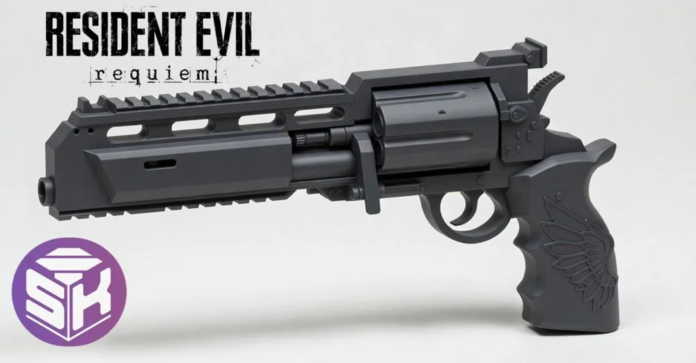 RE9 Leon S. Kennedy - Requiem Revolver - Free 3D Print Model - MakerWorld