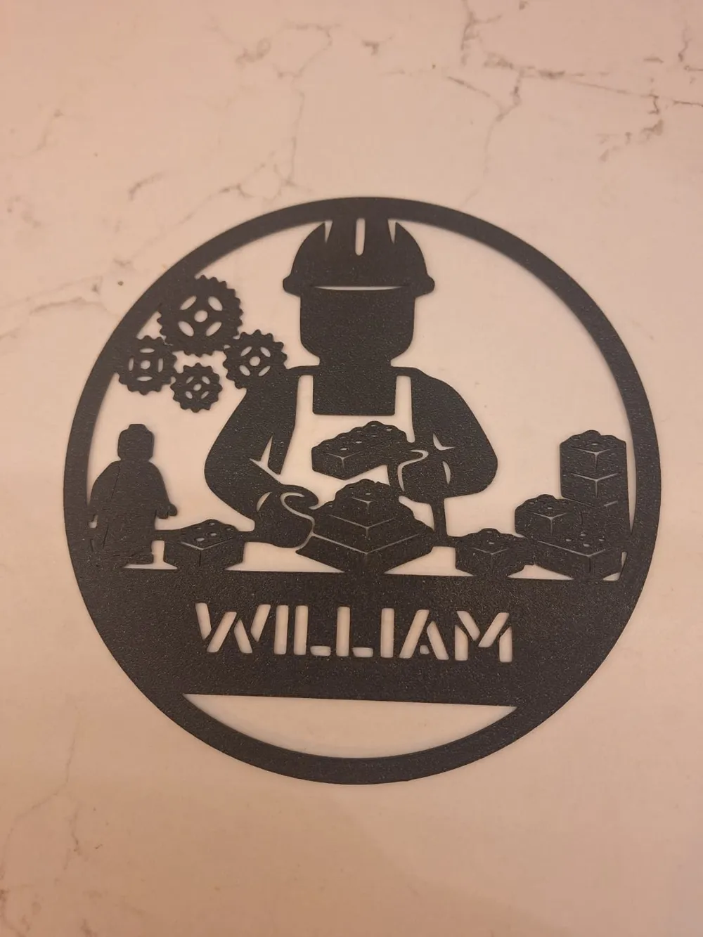 Brick Master Wall Plate – Custom Name Edition - Free 3D Print Model ...