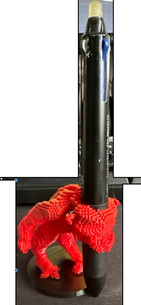 Doom - Voxel Mauler Demon Pencil Holder - Free 3D Print Model - MakerWorld