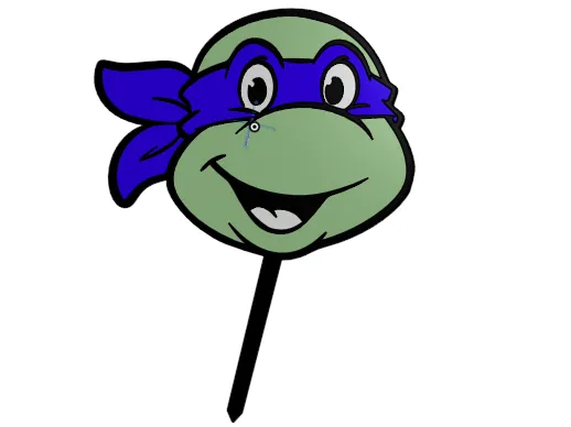 Teenage Mutant Ninja Turtles Cupcake Topper - Free 3D Print Model ...