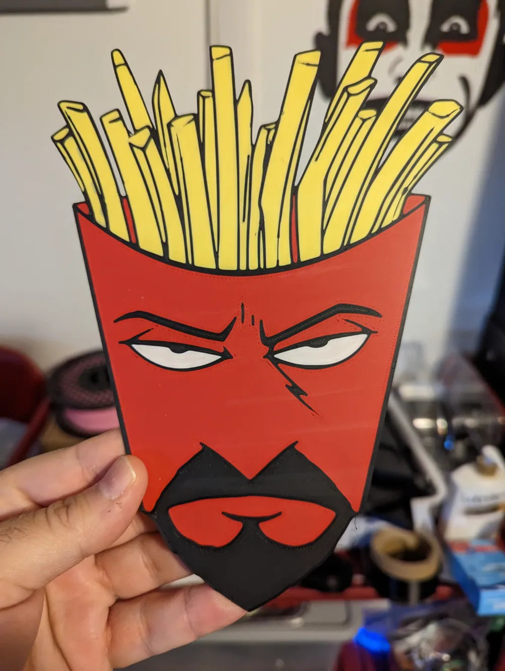 Aqua Teen Hunger Force Frylock Wall Art by slicenextrude - MakerWorld
