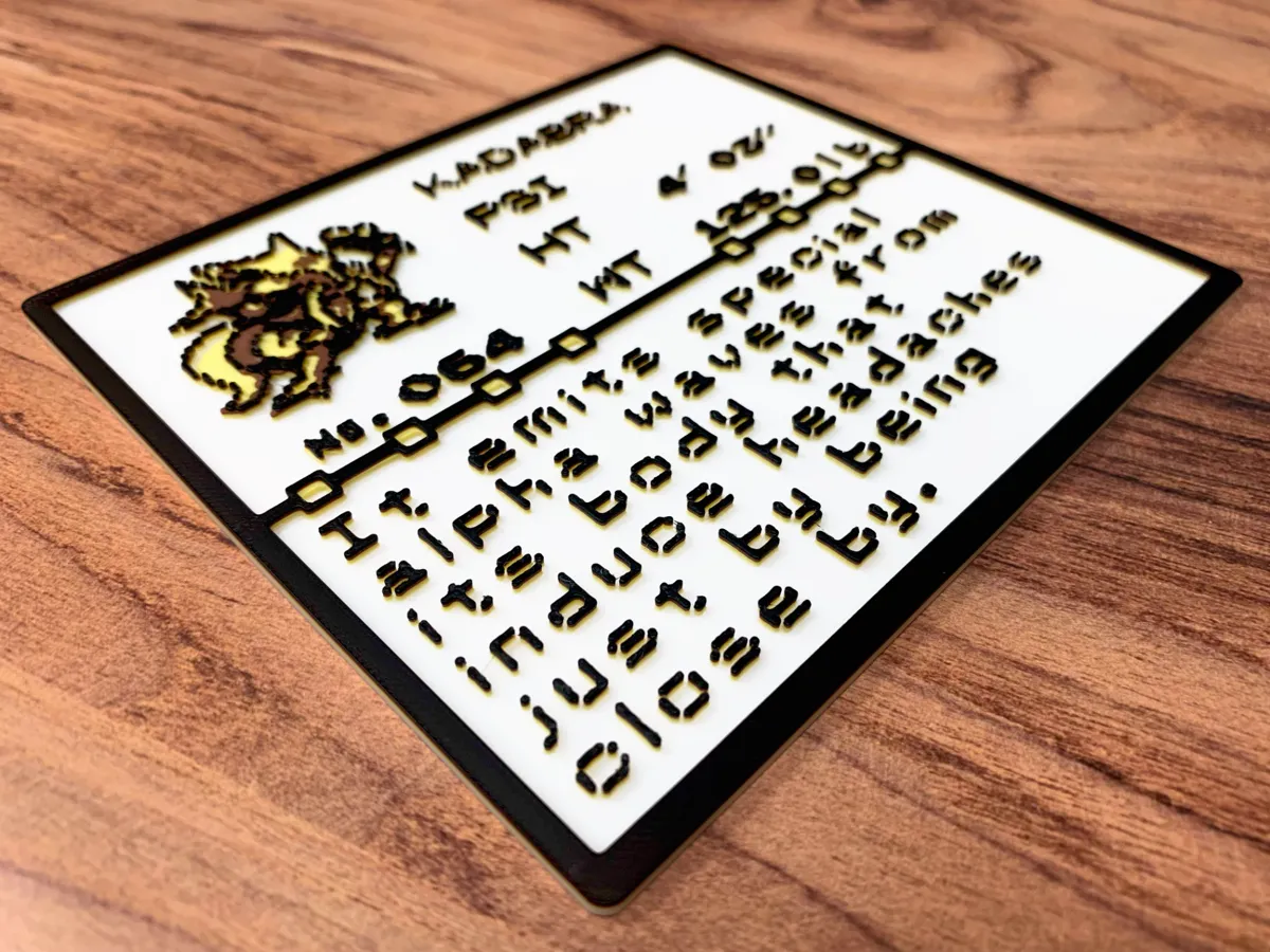 Pokemon Pokedex Kadabra by CraftyFox3D MakerWorld: Download Free 3D Models