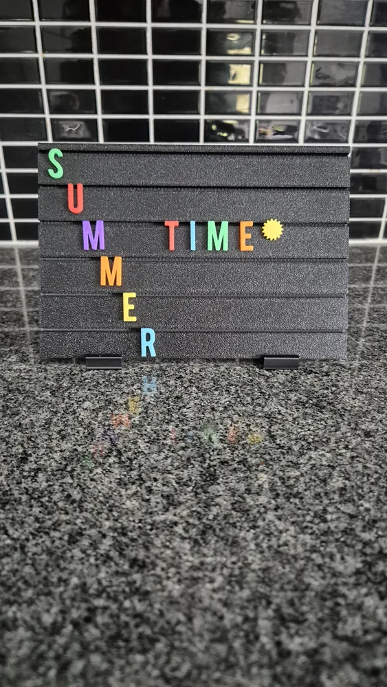 Modular Letterboard – 5 Sizes, Stands & Organizer - Free 3D Print Model ...