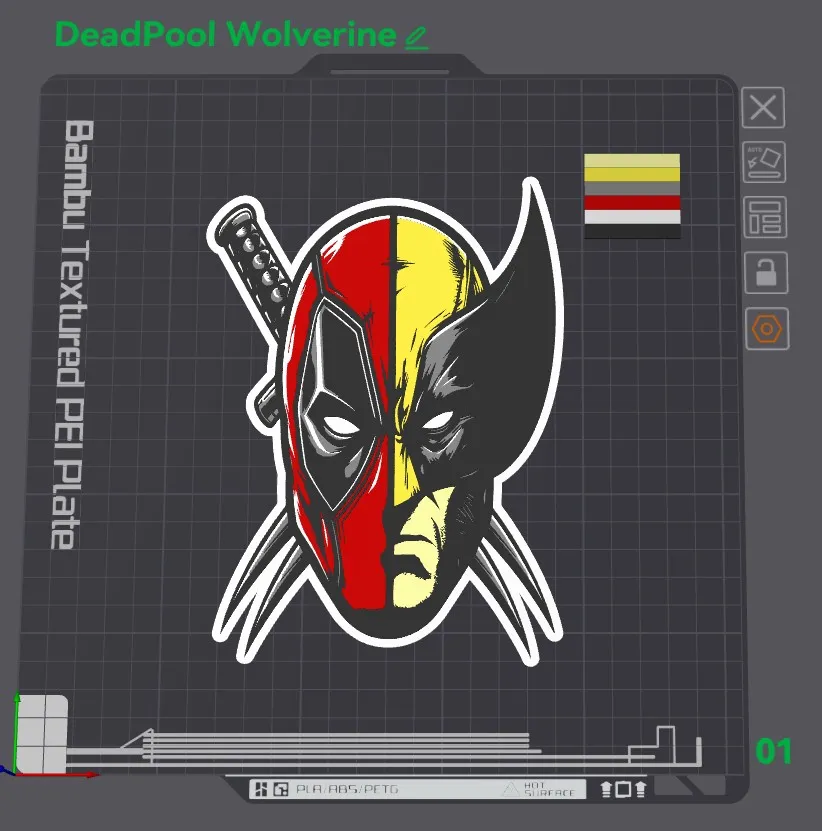 Deadpool & Wolverine Art by Wizard7741 - MakerWorld