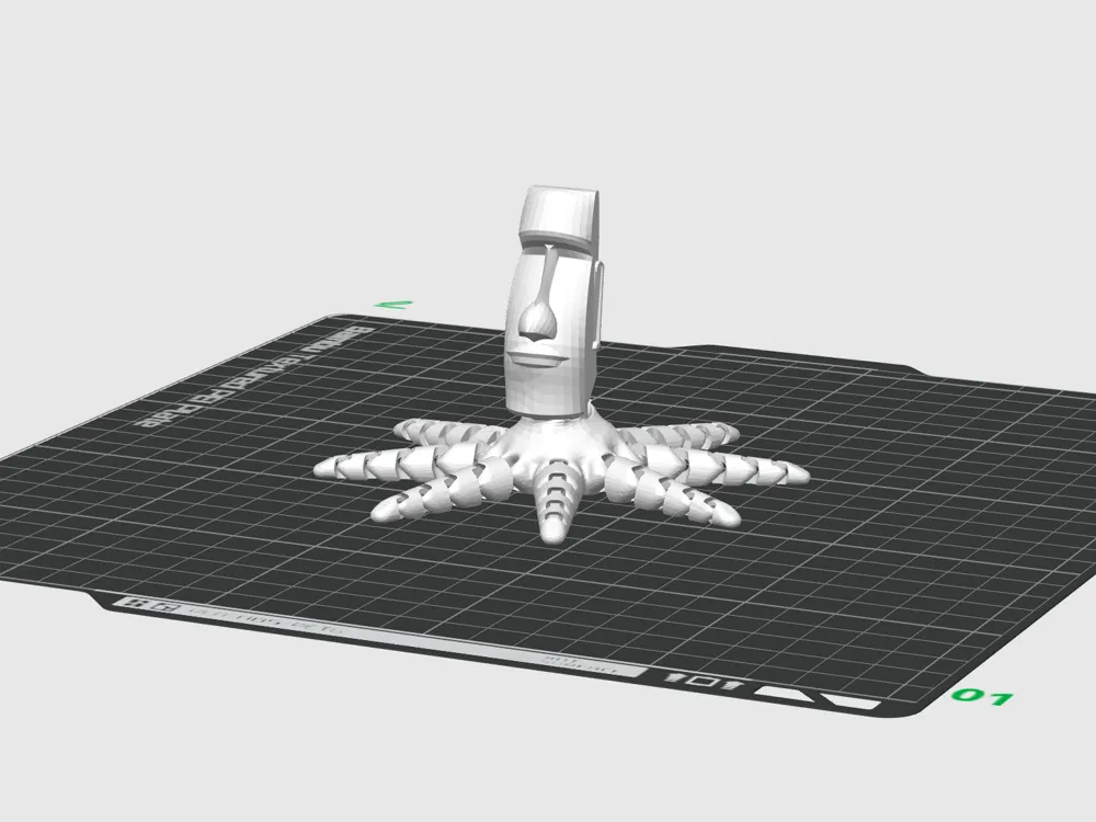 Island head octopus by The 3D-Printing guy - MakerWorld