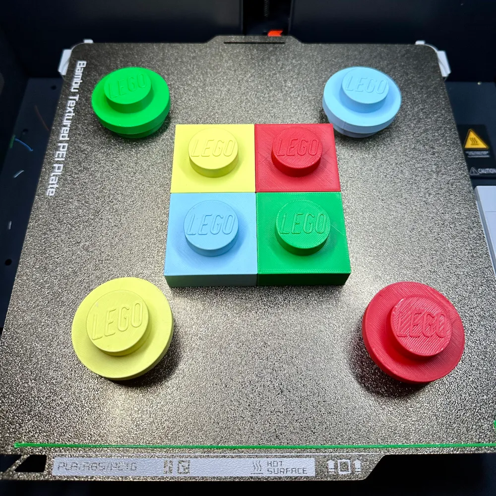 Brick fridge magnets LEGOS-like by Indibles - MakerWorld