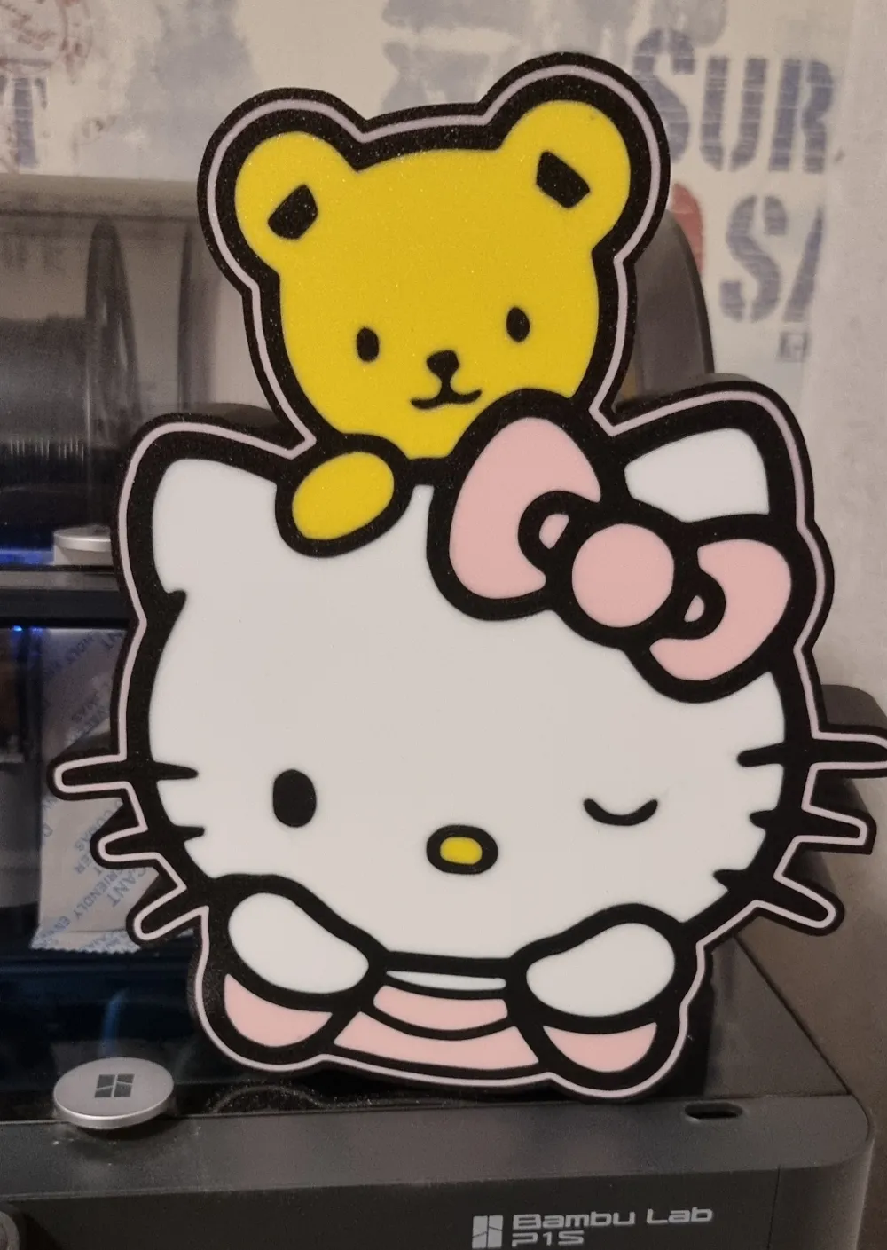 Light Box Hello Kitty mit Teddy by loki2301 - MakerWorld
