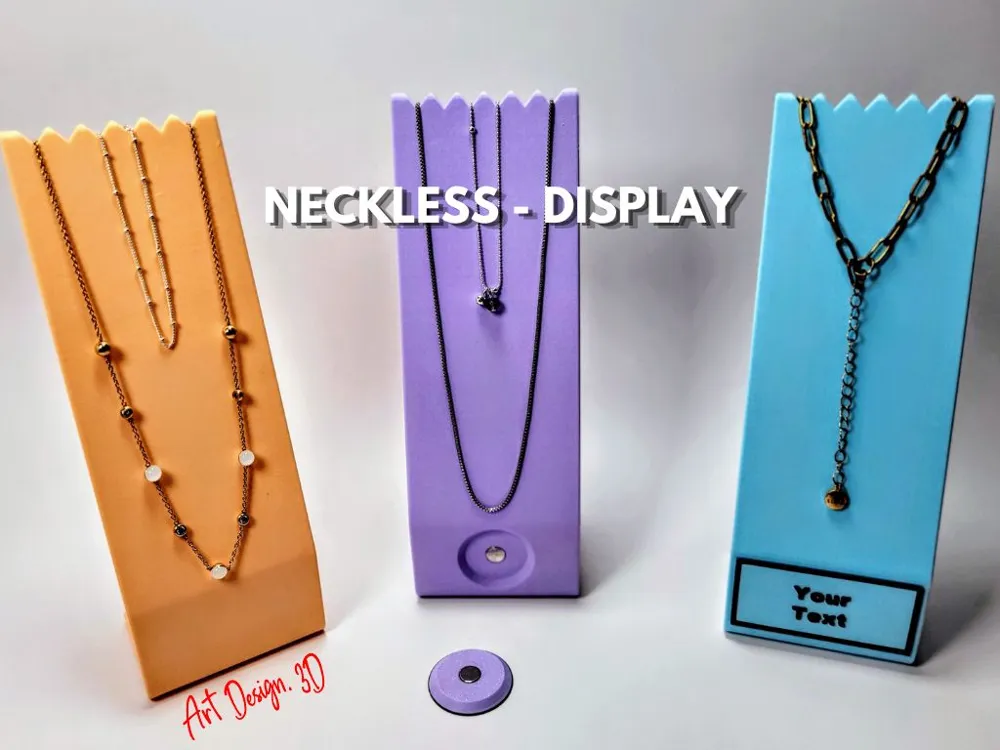Neckless - Display with Sign by Art Design. 3D MakerWorld: Download ...