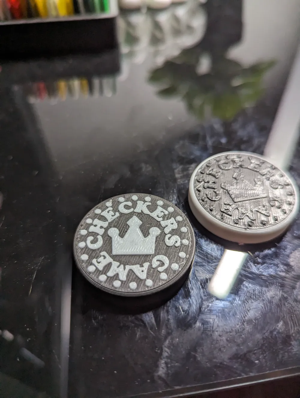 Checkers Game Coin by Jossue - MakerWorld