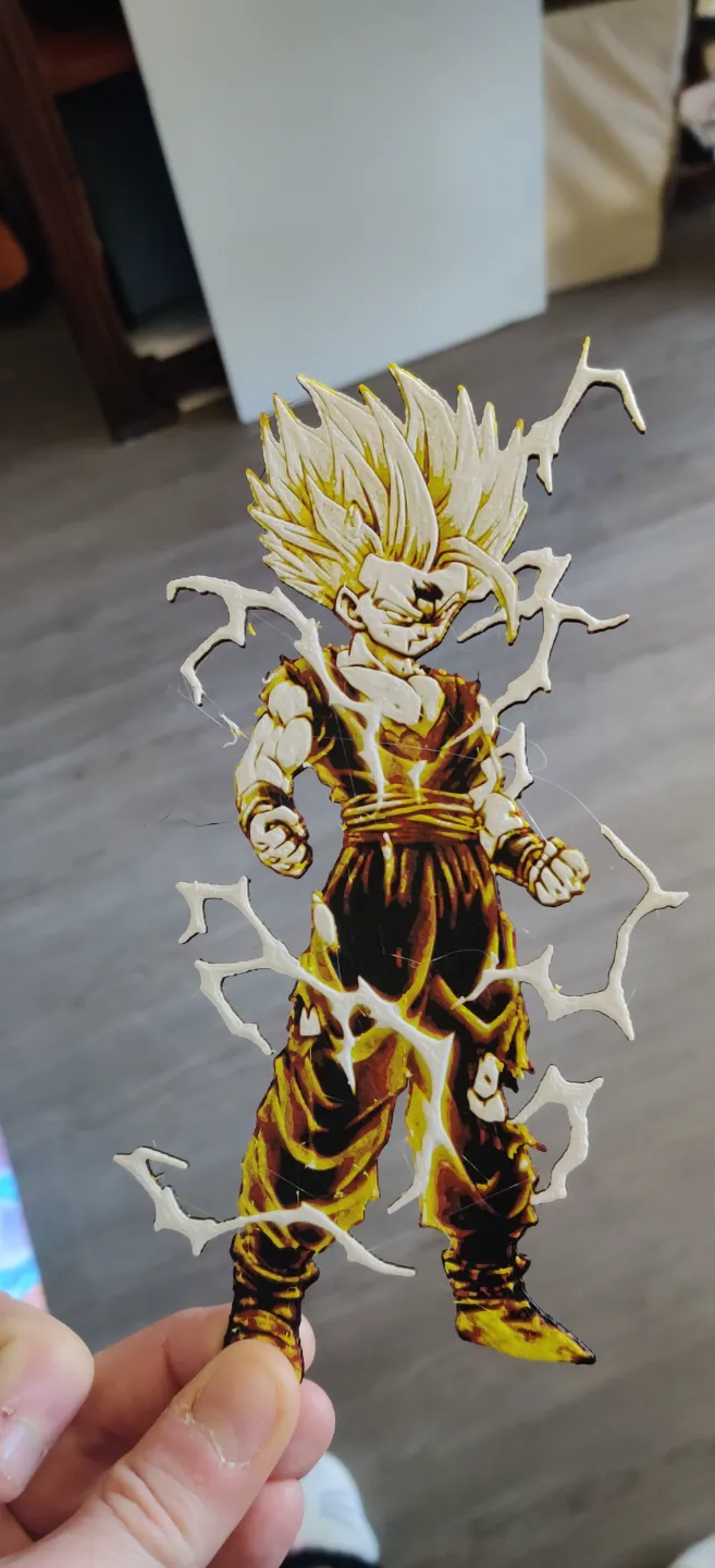 Hueforge - Gohan SSJ 2 by Amaratsu - MakerWorld