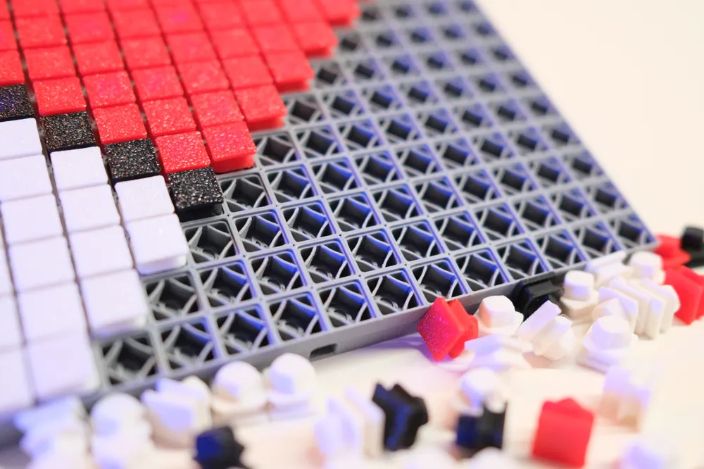 Pixel Heart Puzzle - Free 3D Print Model - MakerWorld