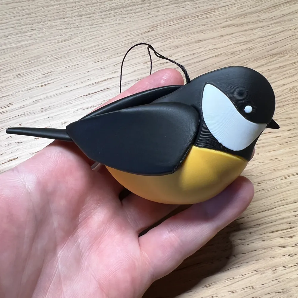 Bird model, great tit by Printainius MakerWorld: Download Free 3D Models