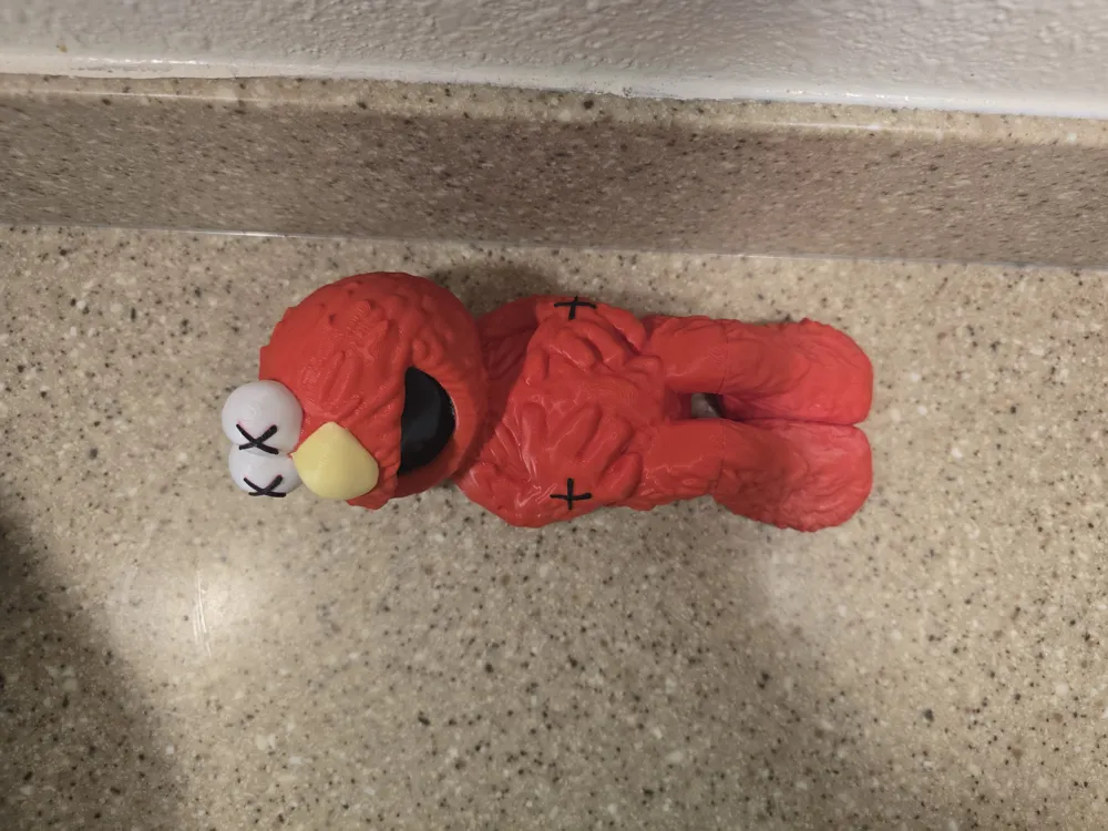 Elmo Kaws - Free 3D Print Model - MakerWorld