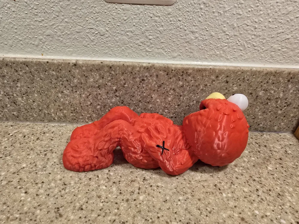 Elmo Kaws - Free 3D Print Model - MakerWorld